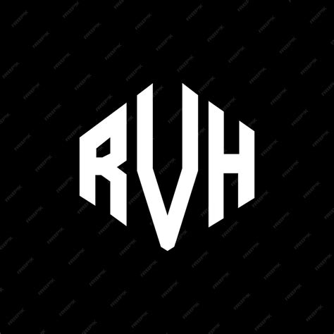 Rvh Letter Logo Design Mit Polygon Form Rvh Polygon Und Würfelform