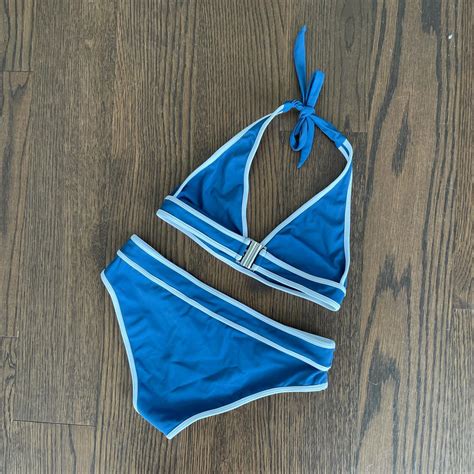 Gorgeous Andi Bagus 2 Piece Bikini Bluewhite Depop