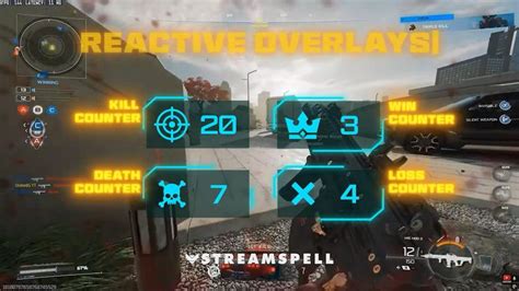 Fps Hud Reactive Overlays Tactical Neon Streamlabs Animated Kill Win