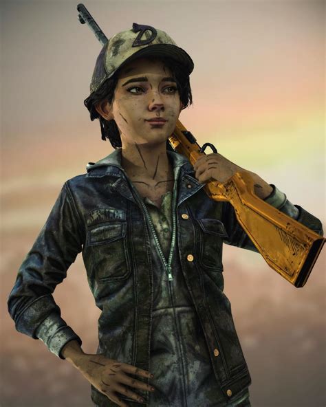 Courageous Clementine In The Walking Dead Game