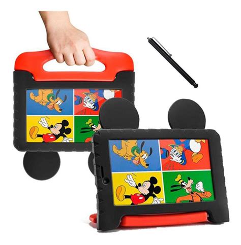 Tablet Infantil Mickey Mouse 16gb Capa Alça Caneta Touch Frete Grátis