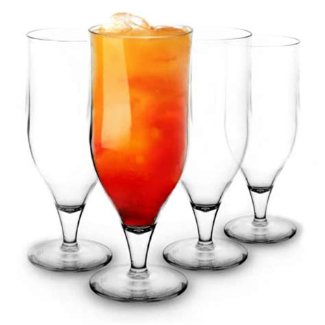 Rb Hurricane Cocktail Glasses Premium Plastic Unbreakable Reusable 33cl