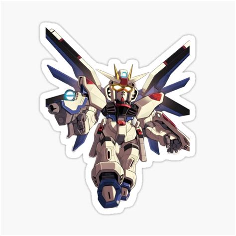 Mobile Suit Gundam Seed Freedom Chibi Robot Sticker For Sale By Sparkbynoor Redbubble
