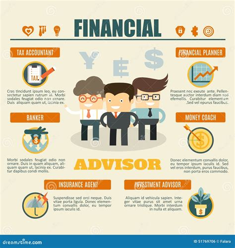 Financial Advisor Infographics Stock Vector Image 51769706