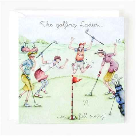 Funny Golfing Ladies Birthday Card Humorous Card For Her Etsy