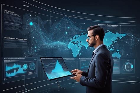premium photo big data technology and data science data scientist