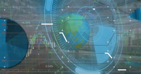 Futuristic Global Data Analysis Concept Overlay