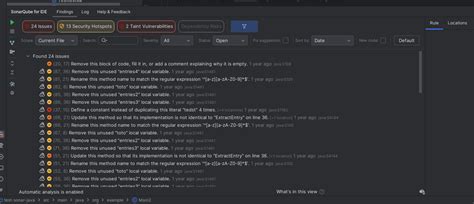 Sonarqube For Ide Intellij 110 All Findings Are Now Centralized And
