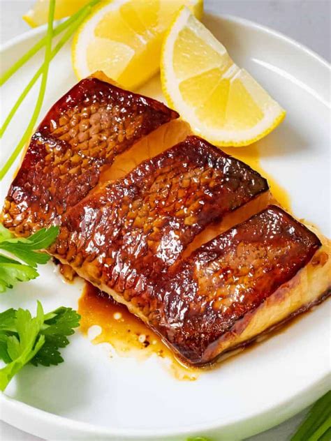 Pan Seared Chilean Sea Bass With Asian Marinade Drive Me Hungry