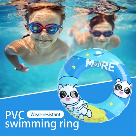 Badu Bg Горещ пръстен за плуване Надуваеми плувки за басейн Плувни пръстени с отпечатани панди