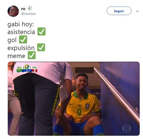Corrupbol” Y El Llanto De Gabriel Jesús Los Mejores Memes De La Final De La Copa América Entre