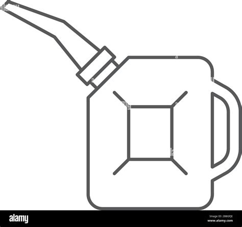 Oil Gallon Vector Icon Symbol Isolated On White Background Stock Vector