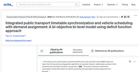 [citation Report] Integrated Public Transport Timetable Synchronization And Vehicle Scheduling
