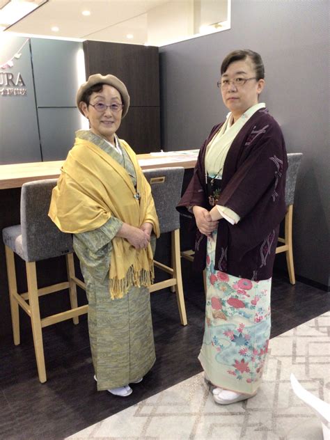 着物を着て教室に来てくれました きもの着方教室 いち瑠