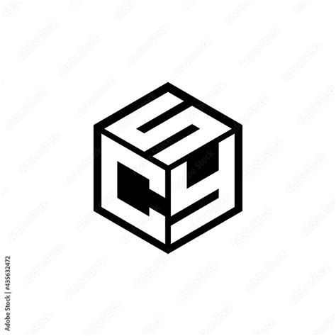Cys Letter Logo Design With White Background In Illustrator Vector