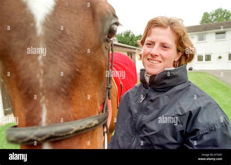 Racehorse Trainer Amanda Perrett At The Coombeland Racing Stables In