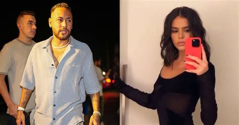 Neymar e Bruna Marquezine marcam presença em festa de Anitta e fãs
