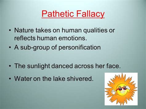 Pathetic Fallacy Is An Effective Literacy Tool It Is A Type Of