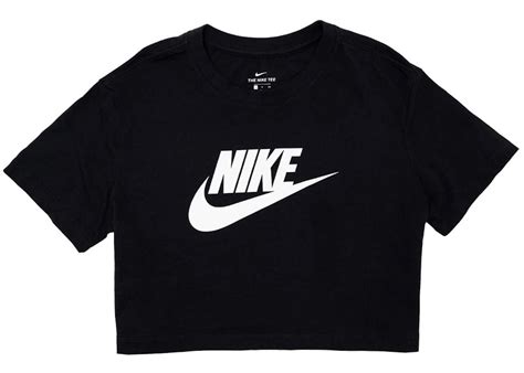 Nike Sportswear Womens Essential Cropped T Shirt Black Fw23 Us