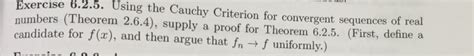 using the cauchy criterion for convergent sequences