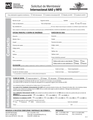 Fillable Online Fillable Online PDF Solicitud De Ingreso Como Miembro