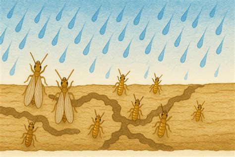When Rain Brings Termite Swarms Call An Exterminator For Inspection