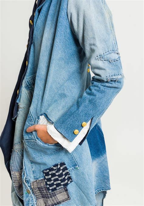 Greg Lauren Vintage Denim Admiral Nomad Coat | Denim fashion, Vintage ...
