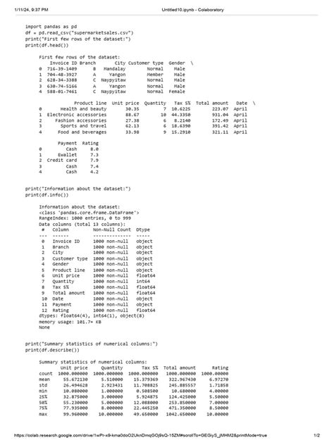 Lab 1 Ml Pdf Invoice Money