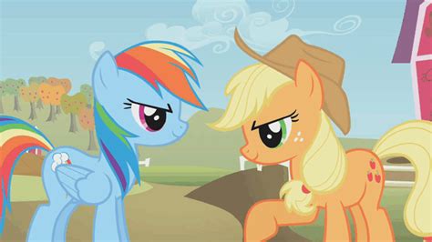 Rainbow Dash And Applejack Brohoof