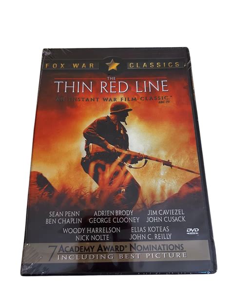 The Thin Red Line Dvd 1999 Sean Penn George Clooney Adrien Brody