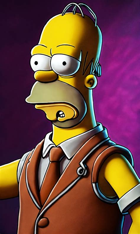 Homer Simpsons In A Secret Society Hyper Realiste In 2024 Animated