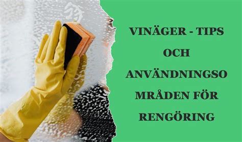 Vinäger Tips Och Användningsområden För Rengöring