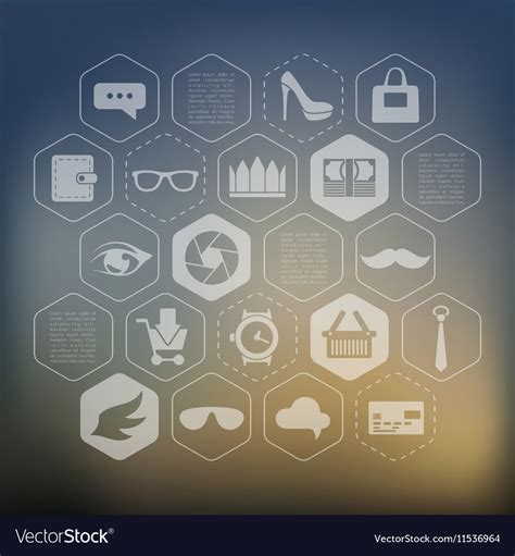 Fashion Infographic With Unfocused Background Vector Image