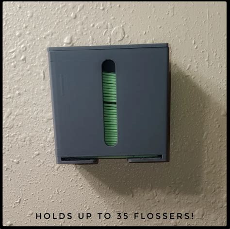 🪟 Plackers Flossers Wall Mounted Dispenser・ Stl File For 3d Printing・cults