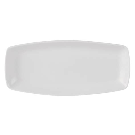 265x12cm Simply Rectangular Plate White Jacksons Clear Glass Ltd