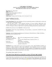 Engr 233 Outline Pdf CONCORDIA UNIVERSITY FACULTY OF ENGINEERING AND