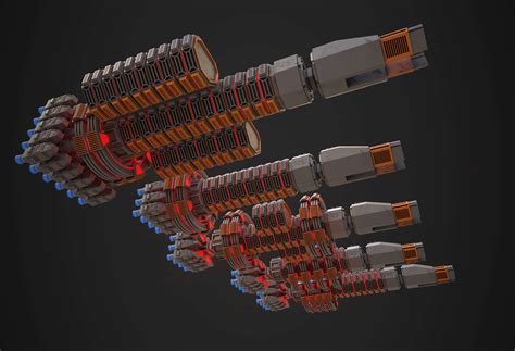 Modular Spaceship Two 3d Model By Apuart