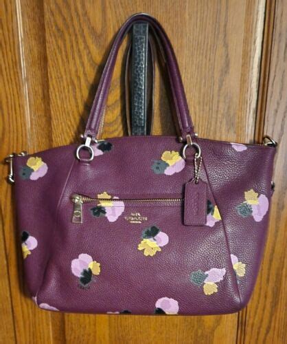 Purple Leather Purse Gem