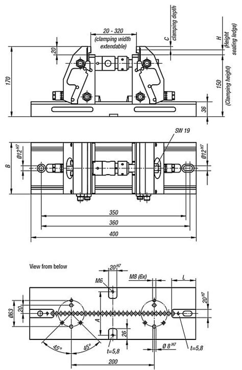 Kipp 5 Axis Clamping System Compact Smooth Vice Jaws