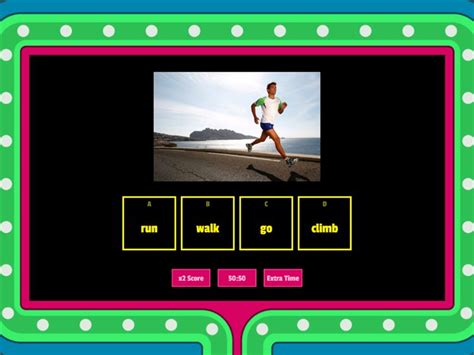 Action Verbs Gameshow Quiz