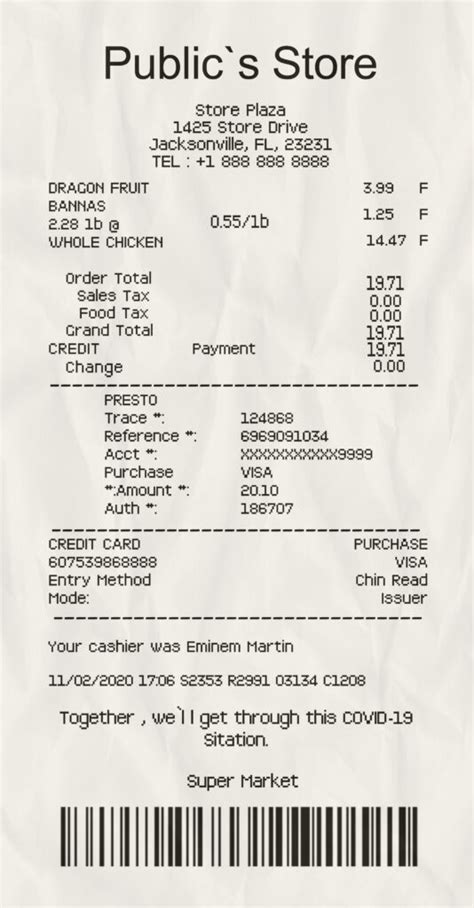 Fake Receipt Template Archives Editable Documents