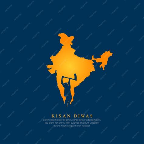 Premium Vector Kisan Diwas Vector Illustration Of Kisan Diwas