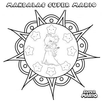 Nuevas Mandalas Colorea Y Diviertete Con Mario Bross Y Sus Amigos