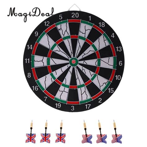 Magideal Professional 15 Flocking Dartboard Double Sided Dart Board