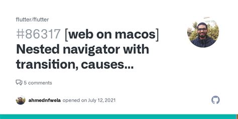 [web on macos] nested navigator with transition causes unintended drop