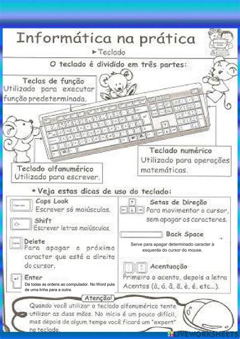 O Teclado Online Activity Live Worksheets