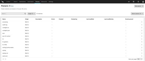 Create A Parser Data Analysis 12020 12040 Logscale Documentation