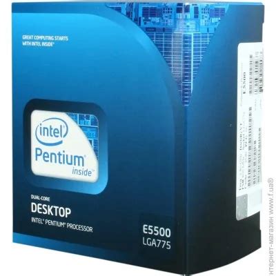 Процессор Intel Pentium Dual-Core E5500 LGA775, 2.8GHz, Box купить в ...
