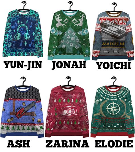 Dbd Ugly Christmas Sweatshirts Yoichi Ada Vittorio And Etsy Canada
