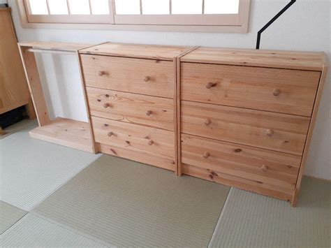 Ikeaラスト チェスト 2つ＋ハンドメイドのハンガーラック By メルカリ